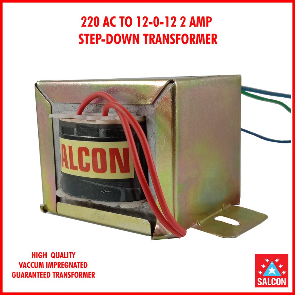220 AC TO 12-0-12 2 AMP STEP-DOWN TRANSFORMER(146) - Salcon Electronics
