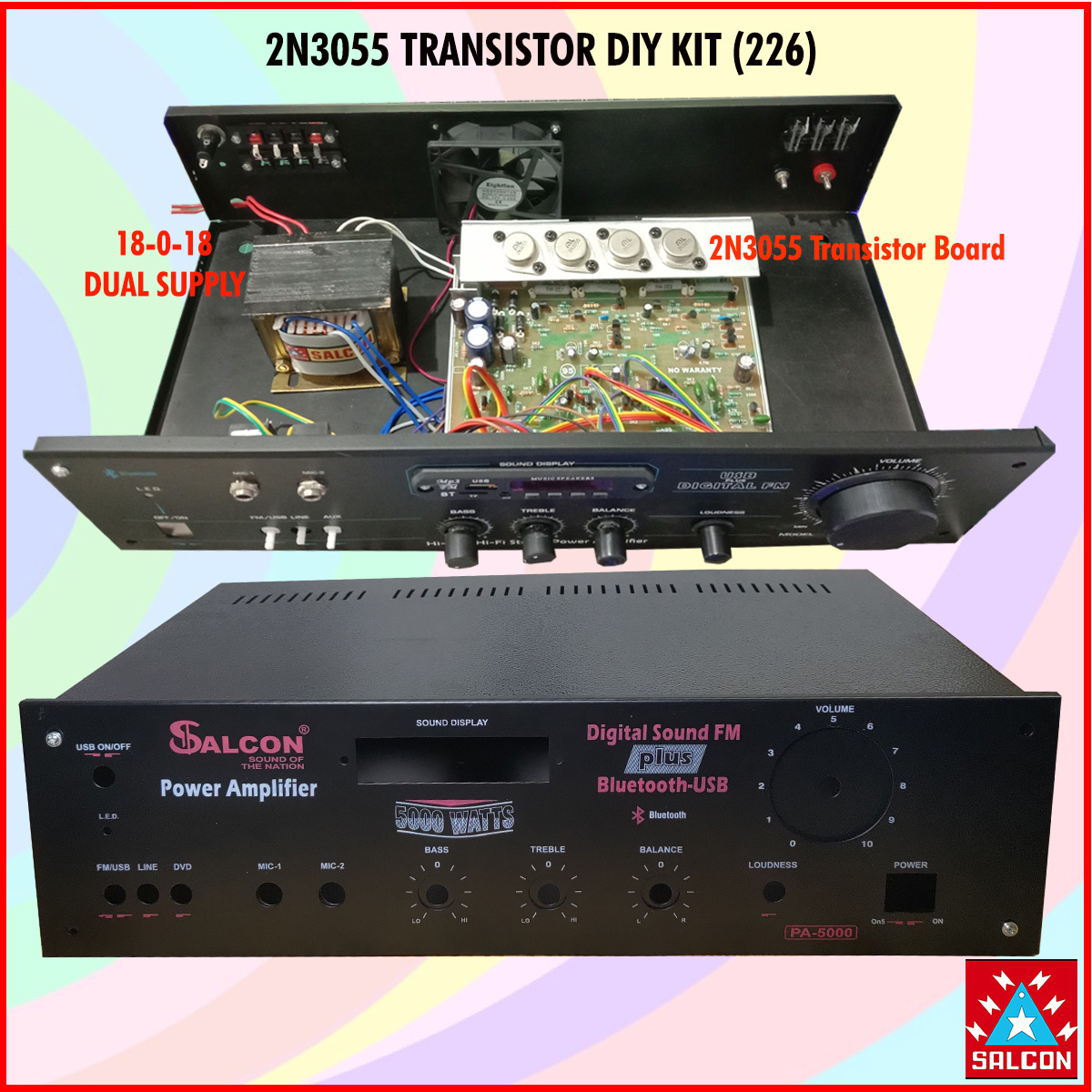 2N3055 TRANSISTOR DIY KIT (226) - Salcon Electronics