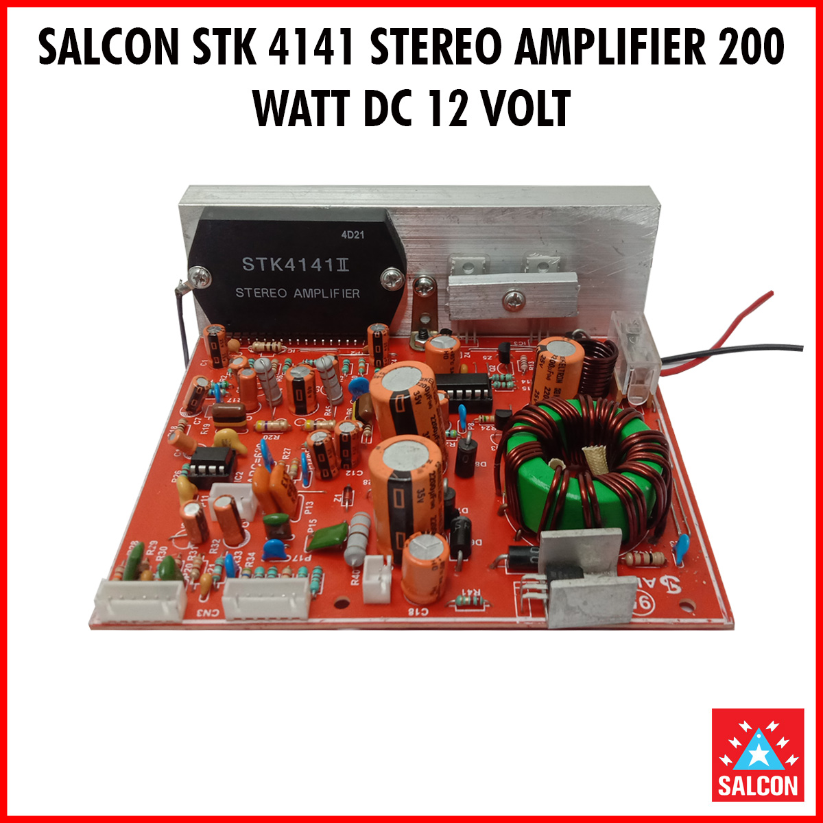 STK 4141 II STEREO AMPLIFIER 200 WATT 12 VOLT DC RED ICE SERIES (326 ...